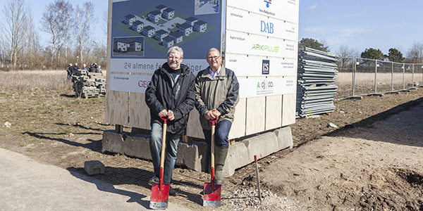 Andet spadestik taget til familieboliger i Sorø - DAB